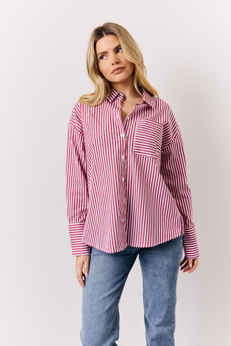 Red Stripe Shirt – InTheStyle
