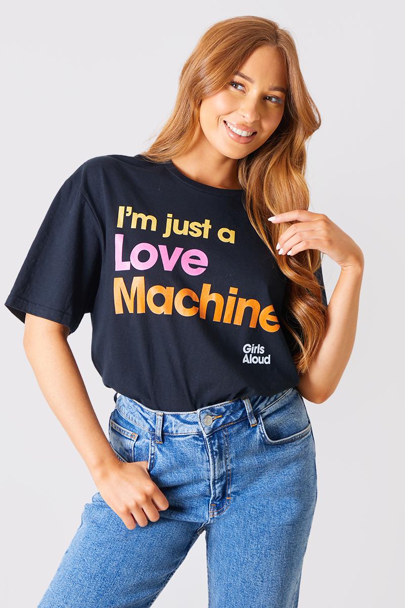I'm Just A Love Machine' Girls Aloud Slogan T-Shirt – InTheStyle