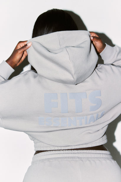 Cropped Drawstring Co-Ord Hoodie – InTheStyle