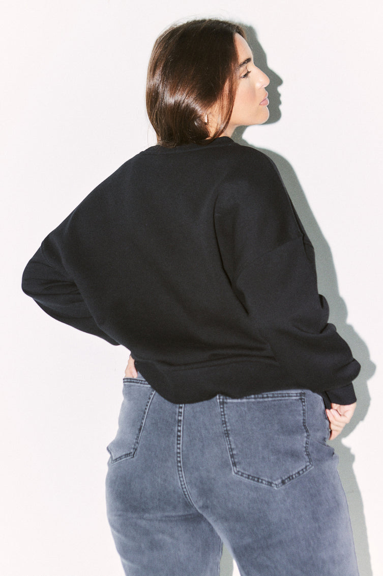 Printed Fits Crew Neck Sweatshirt – InTheStyle