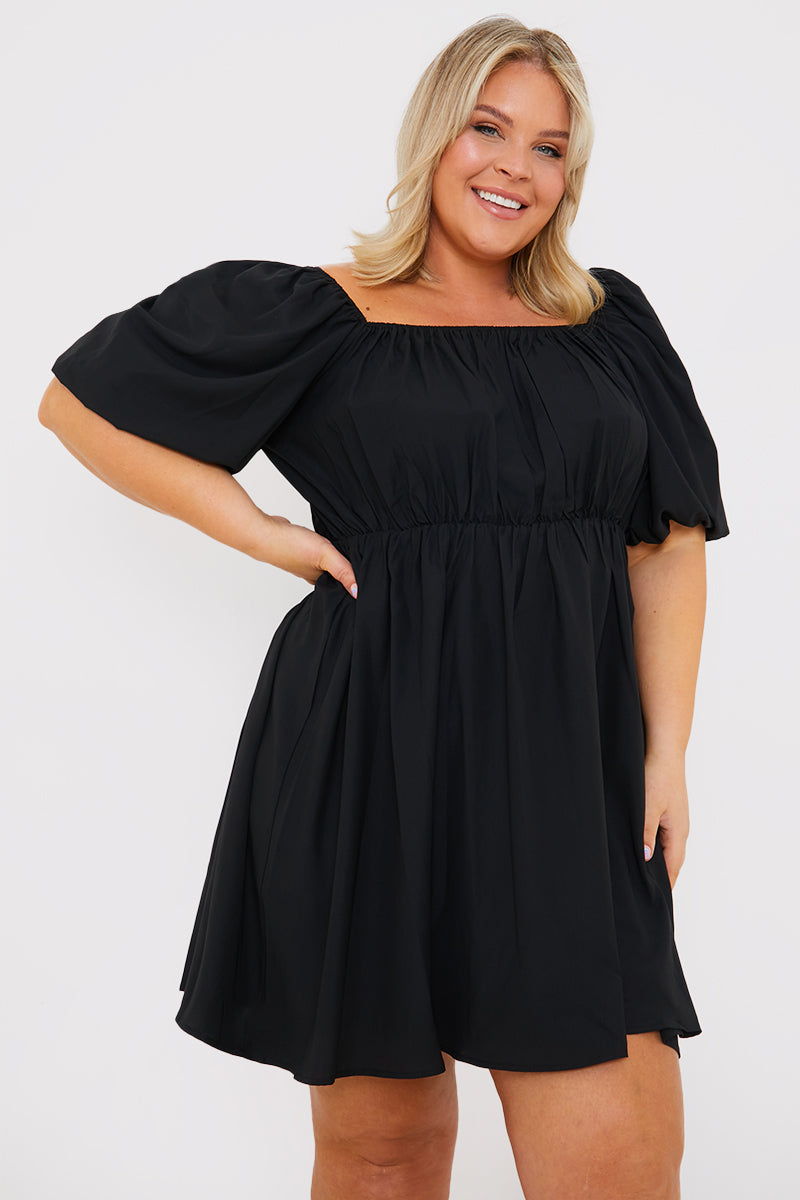 Short Puff Sleeve Smock – InTheStyle