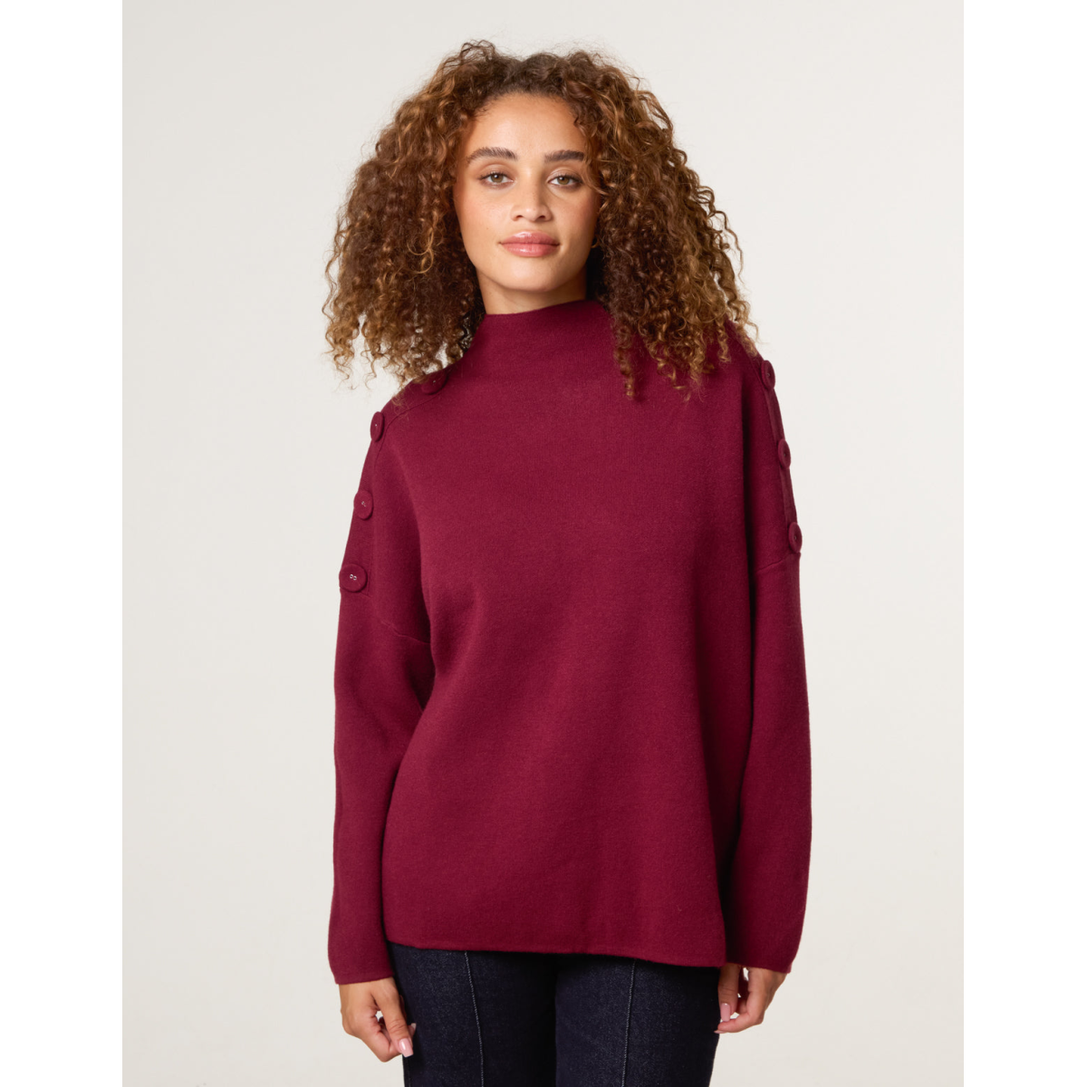Button Shoulder Jumper – InTheStyle