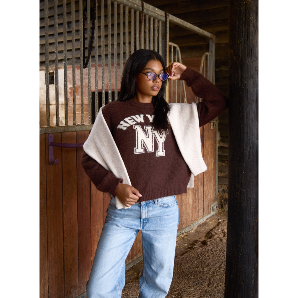 Knitted New York Jumper – InTheStyle