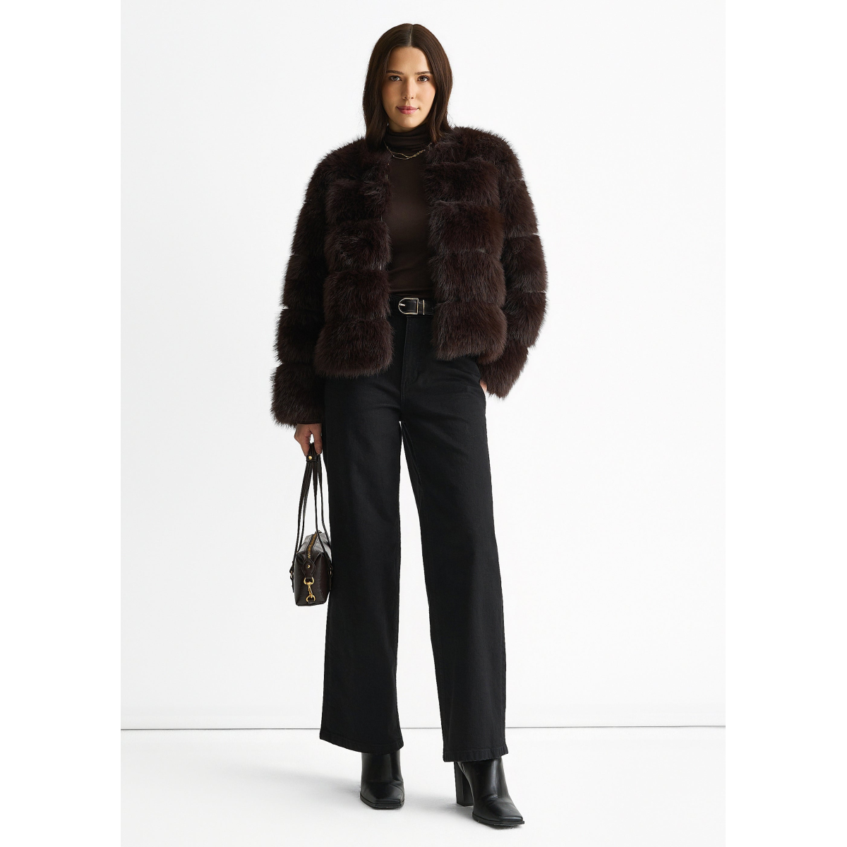 Chocolate Soft Touch Fur Jacket – InTheStyle