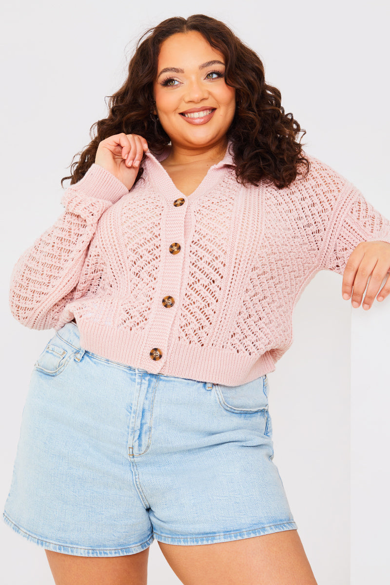 Recycled Crochet Button Down Cardi – InTheStyle