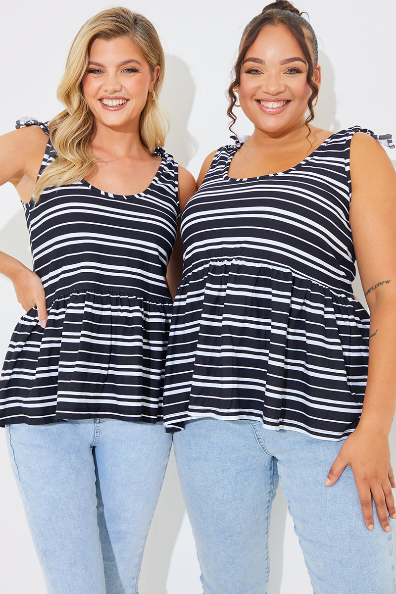 Tie Shoulder Smock Top – InTheStyle