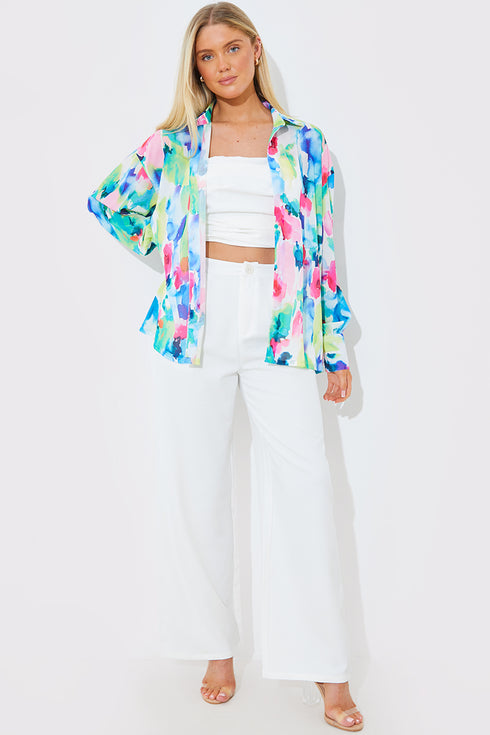 Printed Co-Ord Shirt – InTheStyle