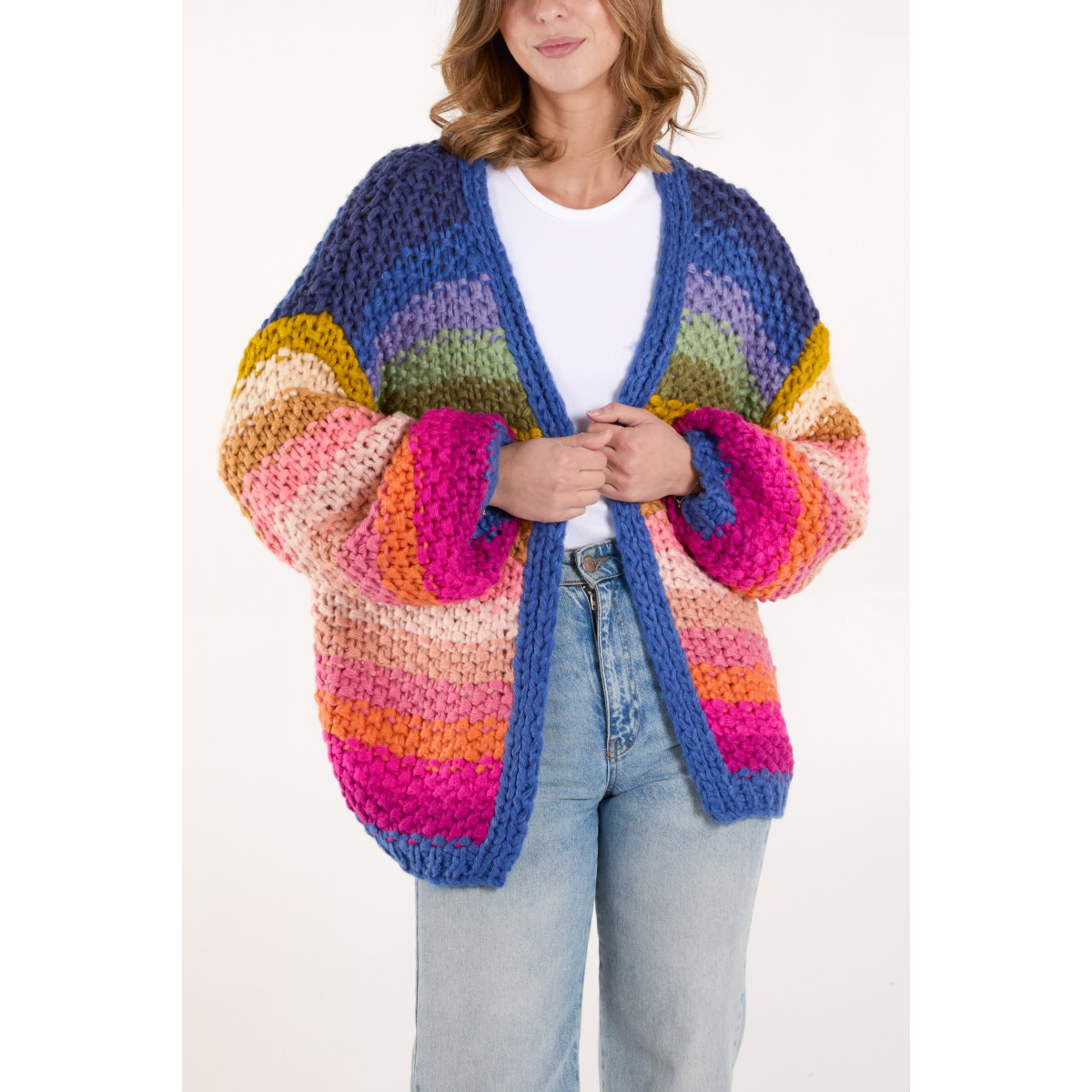 Colourful Striped Cardigan – InTheStyle